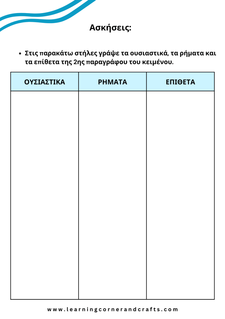 Kείμενο για την 28η Οκτωβρίου – Learning Corner and Crafts